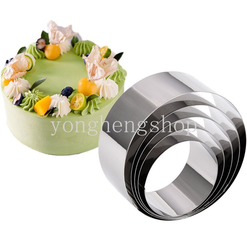 5/6/8/10cm Stainless Steel Round Mousse Ring Dessert Cake Mould Cookie ...