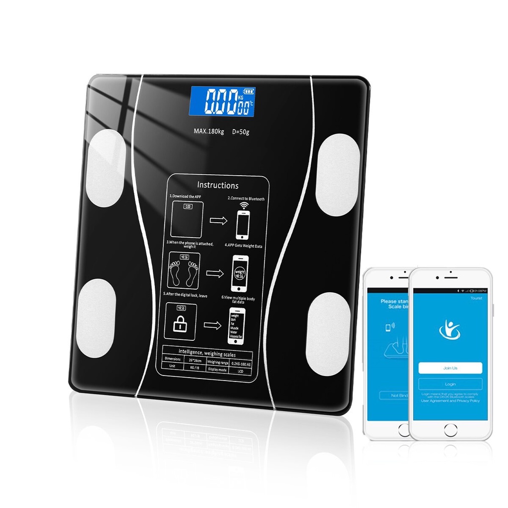 80 in 1 Smart Body Fat Analyser Weighing Device Digital Scale Android ...