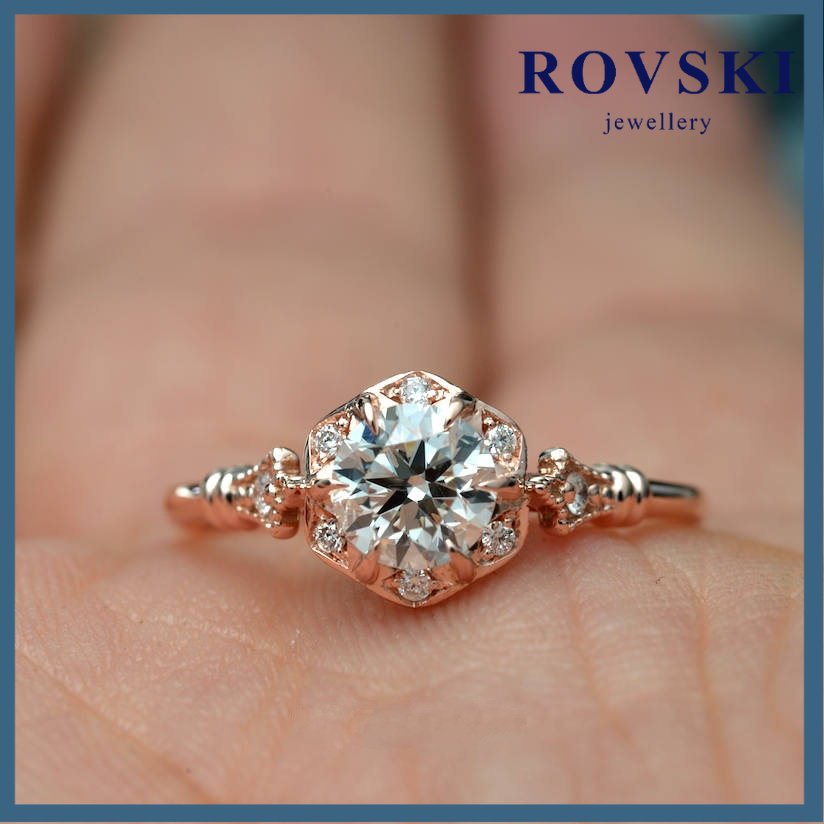 ROVSKI Fashion Korean Ready Stock Jewelry Gold Plated Eight Hearts ...