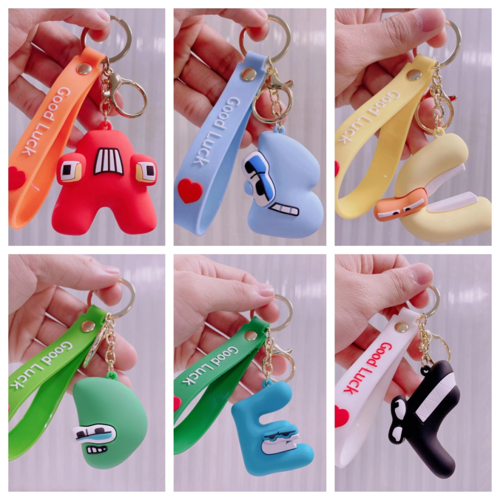 26 Full Set Alphabet Lore Keychain Letter Legend ABC Doll Cartoon Gift ...