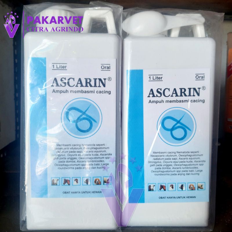 Ascarin 1 LITER Kills All Worms Of Poultry, Pigs, Horses, Sheep ...