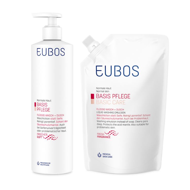 EUBOS LIQUID RED WASHING EMULSION 400ML | 400ML + REFILL 400ML | Shopee ...