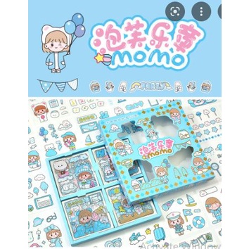 [GS] ORIGINAL Momo Stickers 100pcs LARGE sheet pcs box 100 2d sheets ...