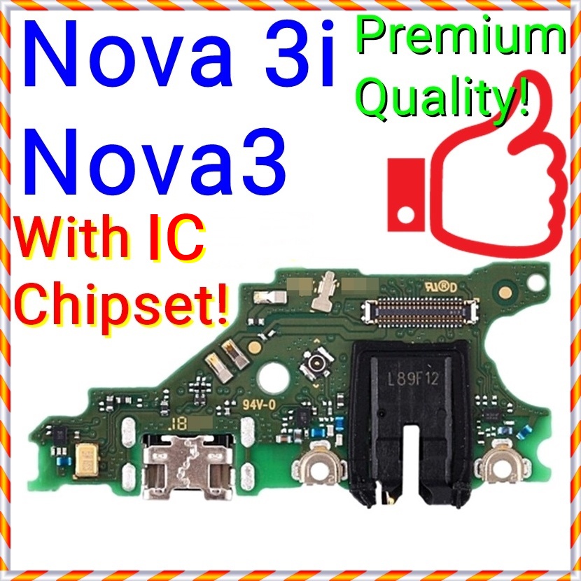 (18W Fast Charge) NEW ORI Charging Port IC Board MIC Ribbon HW Nova3 Nova 3 3i / INE-LX2 LX2r ...