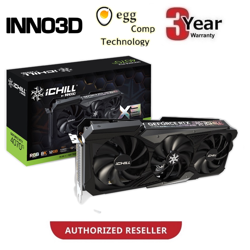 INNO3D GeForce RTX 4070 Ti X3 / RTX 4070 Ti iCHILL X3 | Shopee Malaysia