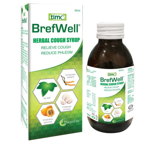 Timo Brefwell Herbal Cough Syrup 120mL Relieve Cough Reduce Phlegm ...