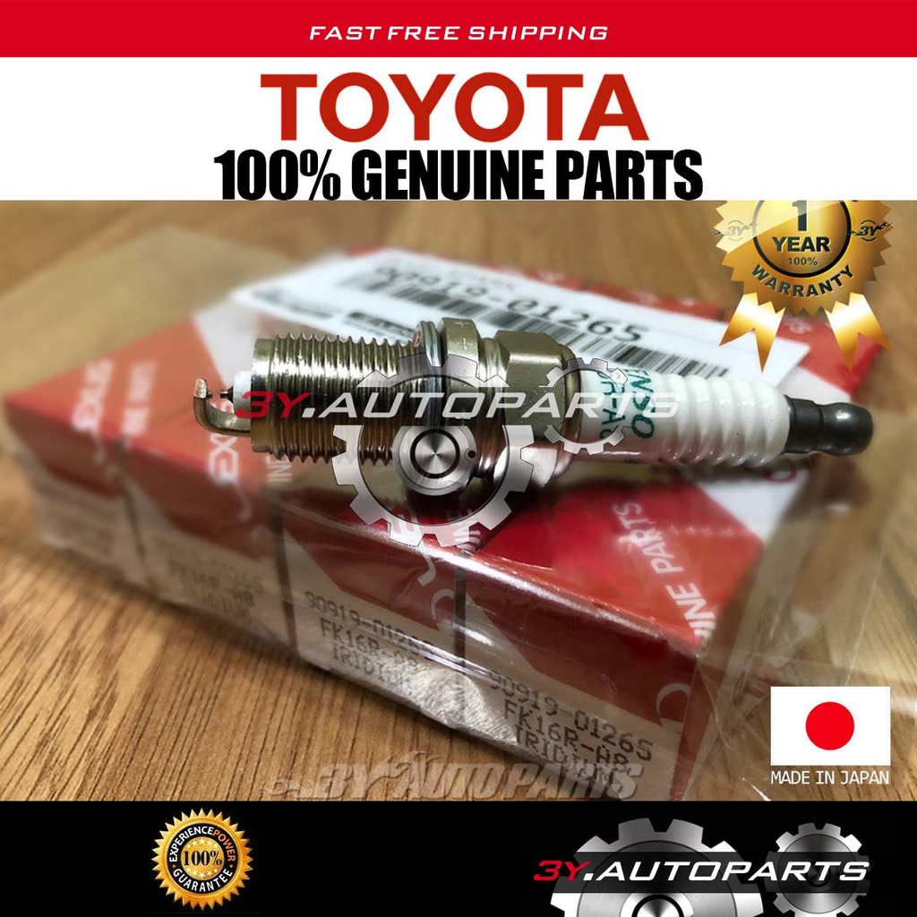 100% ORIGINAL 9091901265 (FK16R-A8) (4pc) TOYOTA PRIUS C IRIDIUM SPARK ...