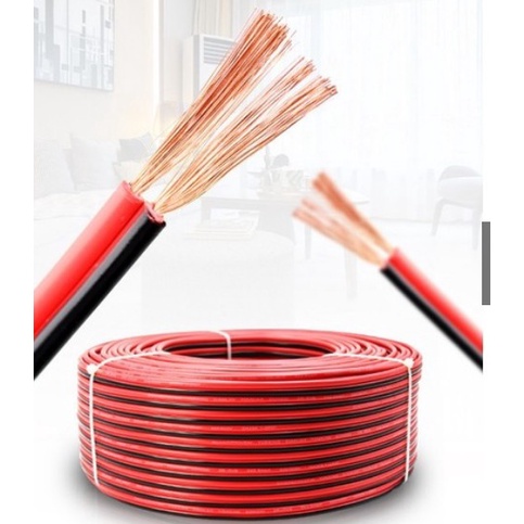 TWIN CABLE RED BLACK WIRE ELETRIC ELECTRICAL WIRE DC POWER DC AC 300 ...