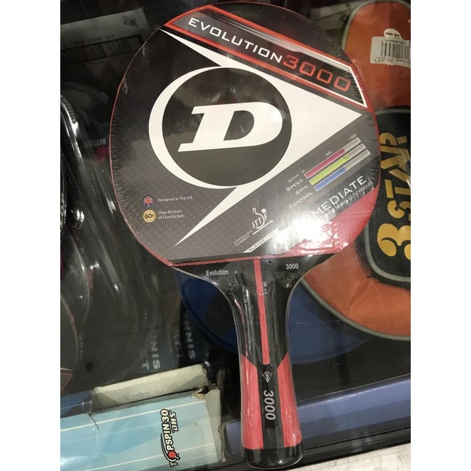 Dunlop EVOLUTION 3000s Table Tennis BAT BED ORIGINAL | Shopee Malaysia