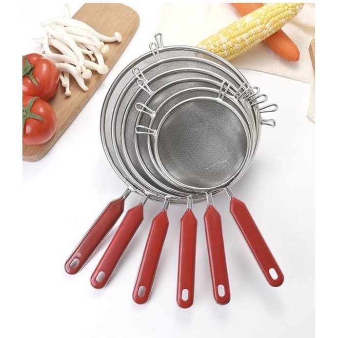 Double Fine Mesh Colander Strainer Stainless Steel Wire Sieve Sifter ...