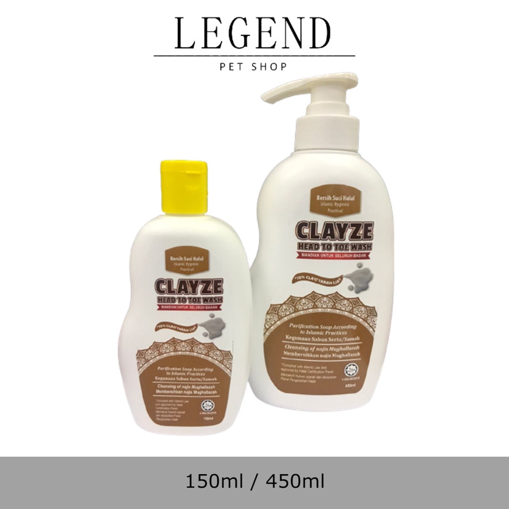 Clayze Head to Toe Wash (150ml/450ml) - Sabun Sertu/Samak | Shopee Malaysia
