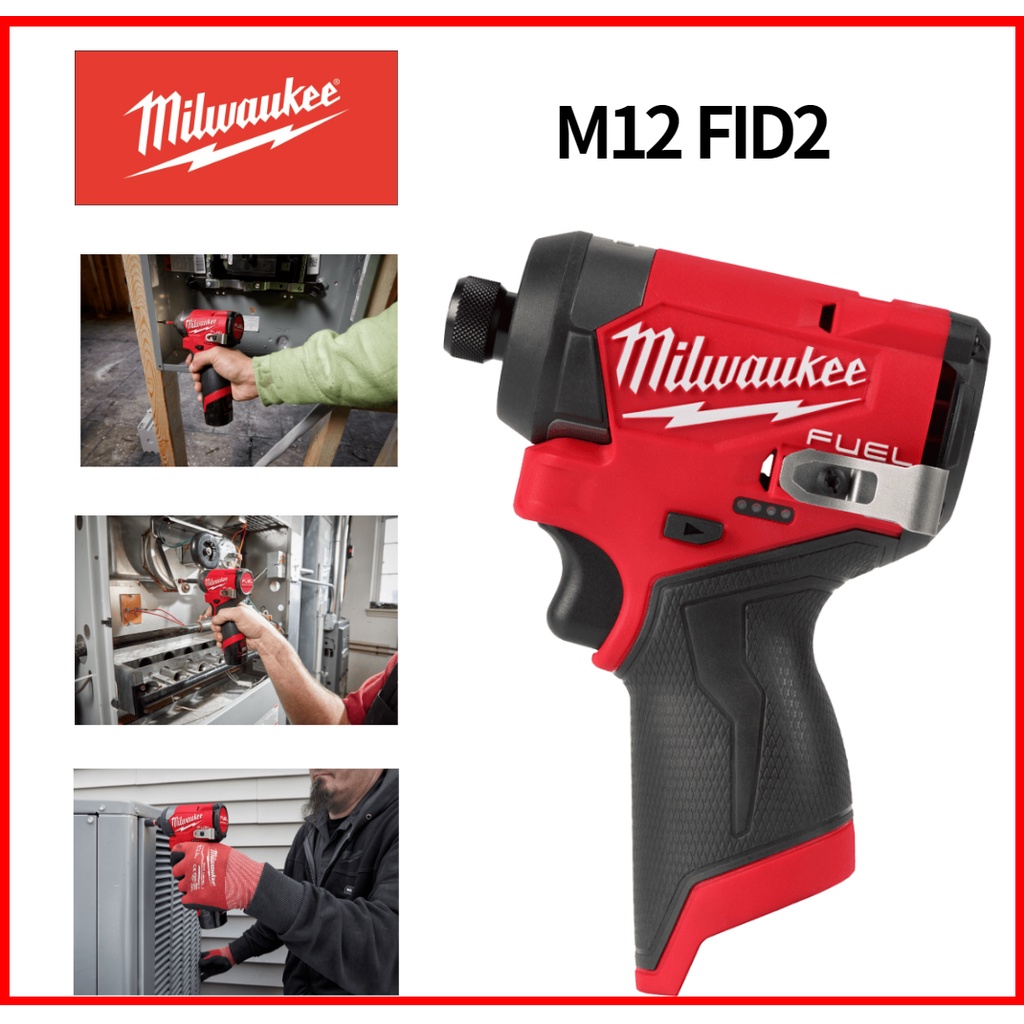 Milwaukee M12 FID2 FUEL 1/4" Hex Impact Driver (Body only) | Shopee ...