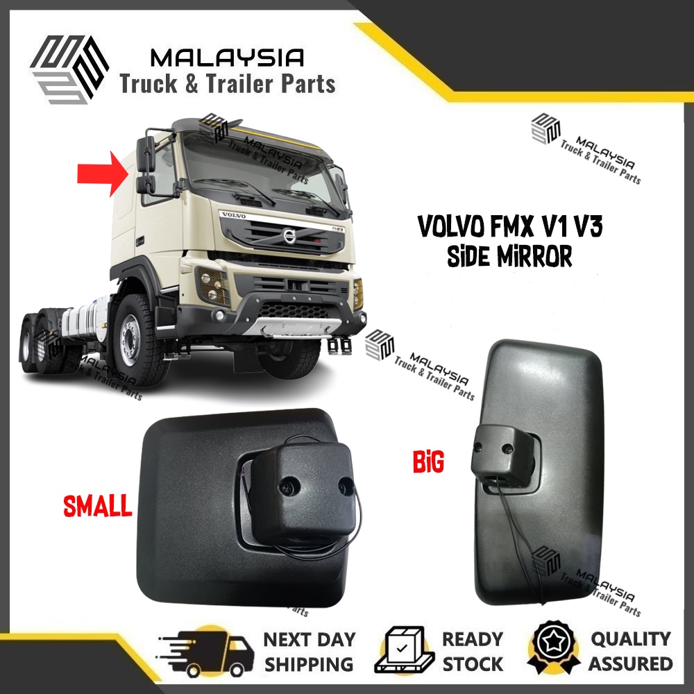 VOLVO FMX V1 V3 VERSION 1 VERSION 3 W/HEATER SIDE MIRROR CERMIN SISI LORI LORRY TRUCK TRAILER ...