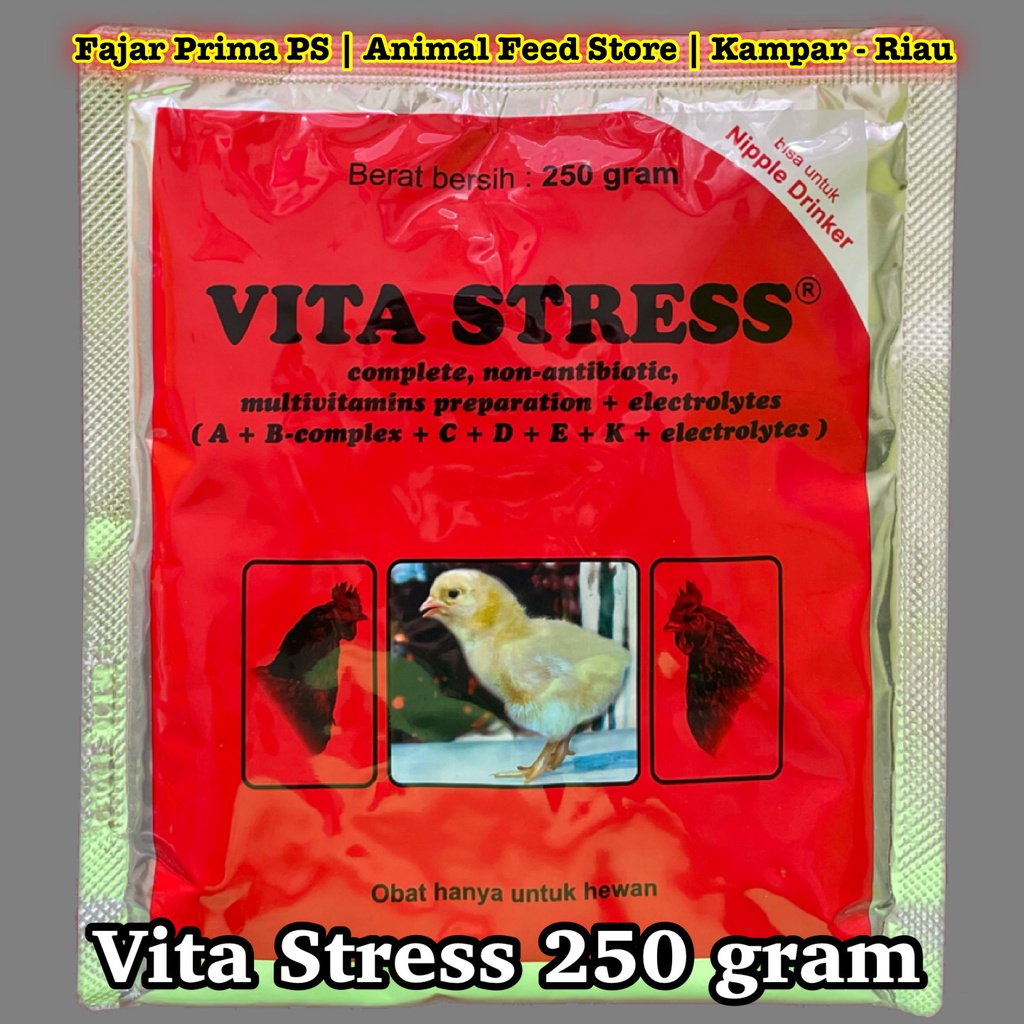 Vita Stress 250 grams | Multivitamins and Electrolytes for Farm Animals ...