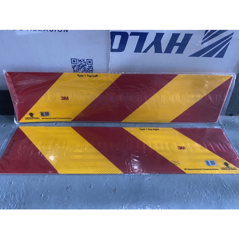 1 Pair (2pcs) 3M Diamond Grade Lorry Reflector Sticker with SIRIM ...