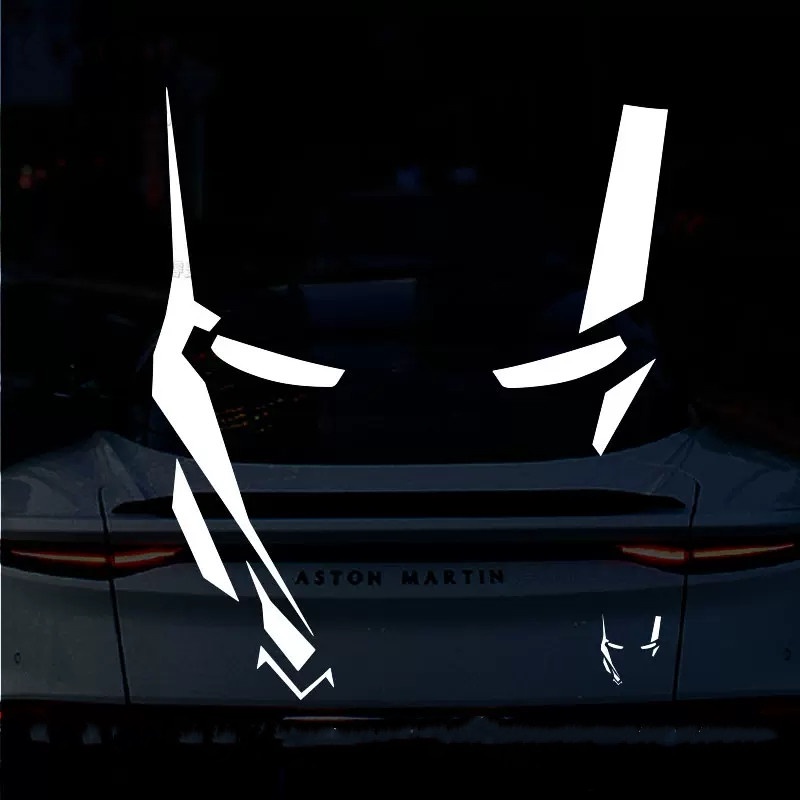 Car Stickers Marvel Avengers Iron Man Reflective Decoration For Fuel ...