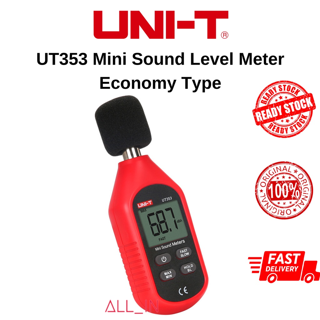 UNI-T UT353 Mini Sound Level Meter / UT352 Sound Level Meter | Shopee ...