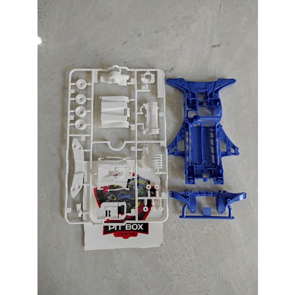 Tamiya Chassis FMA Blue+Gearbox White Loose Mach Frame Korea Ori ...