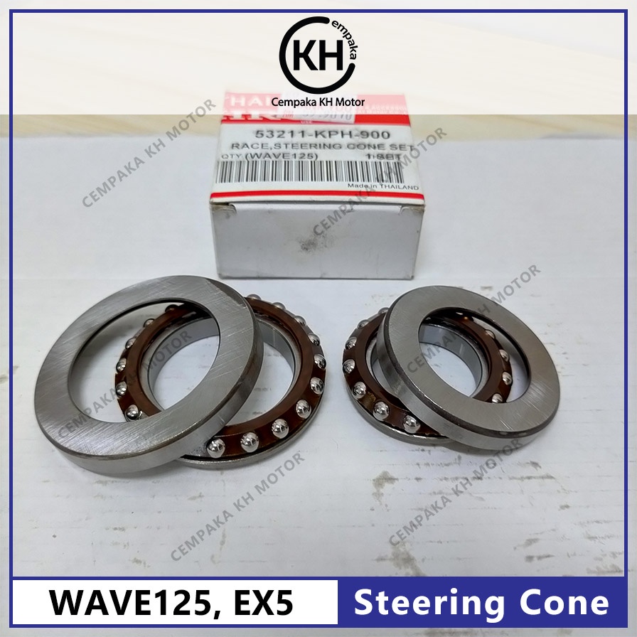 STEERING CONE BEARING (Fork Cone) Set HONDA WAVE125 EX5 RS150 OET KON ...