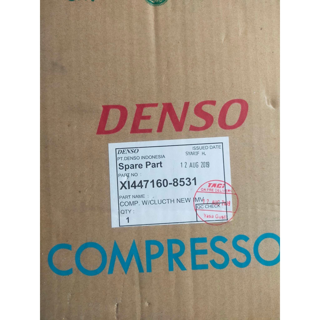 💯% Original DENSO Parts TOYOTA HILUX REVO 2016 AIR COND COMPRESSOR ...