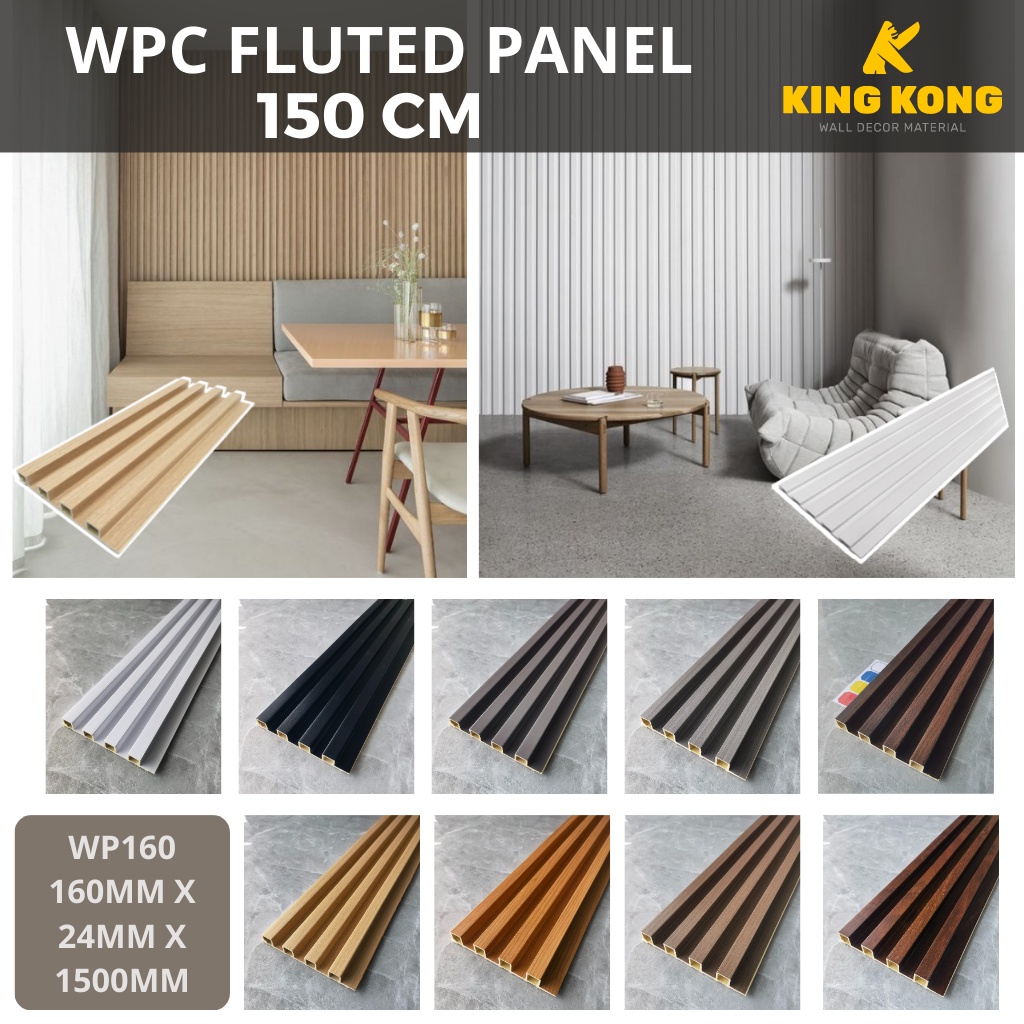 Wall Panel Fluted Wall Panel WPC materials WPC Papan Dinding 防水格栅墙板 ...