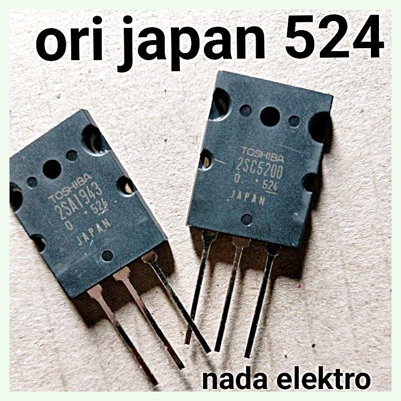 TOSHIBA Transistors A1943 / C5200 CODE 524 | Shopee Malaysia