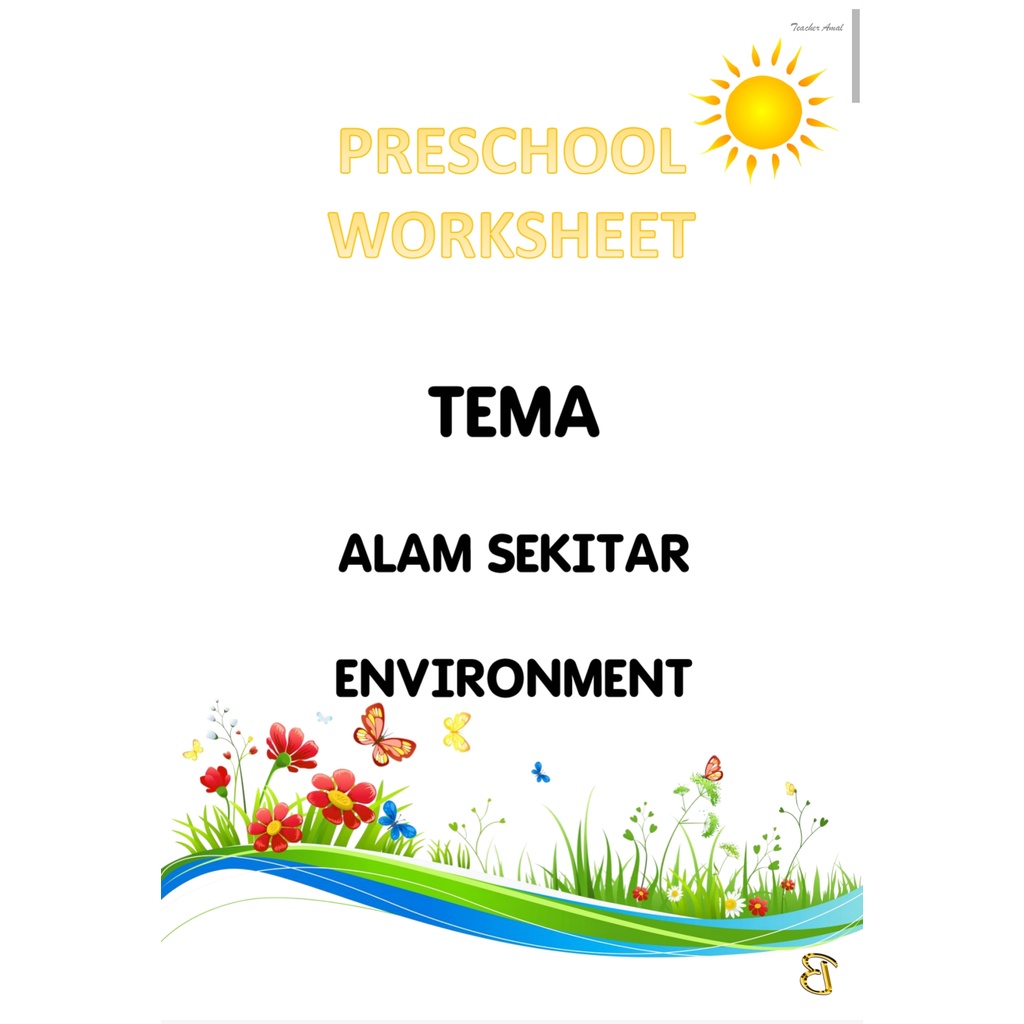 4 + YEARS OLD Printable PDF: TEMA Alam Sekitar (Prasekolah, KEMAS ...