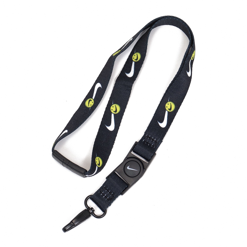 Nike Identification Card Strap Premium Black Smiley Detachable Document ...