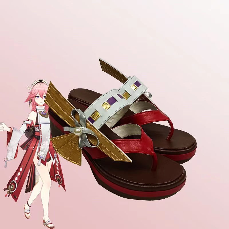 Cosplay ShoesGenshin Impact Yae Miko Cosplay Shoes Popular Game Anime ...