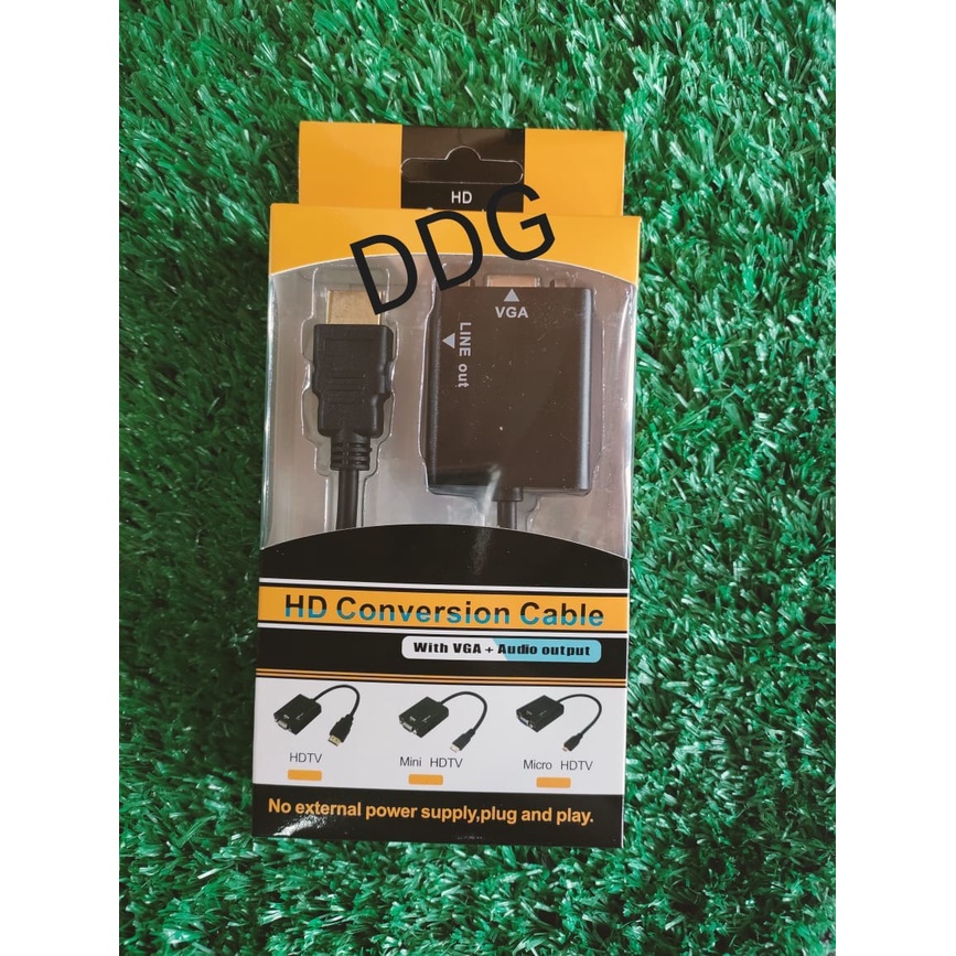 HD conversion cable(withVGA+audio output) | Shopee Malaysia