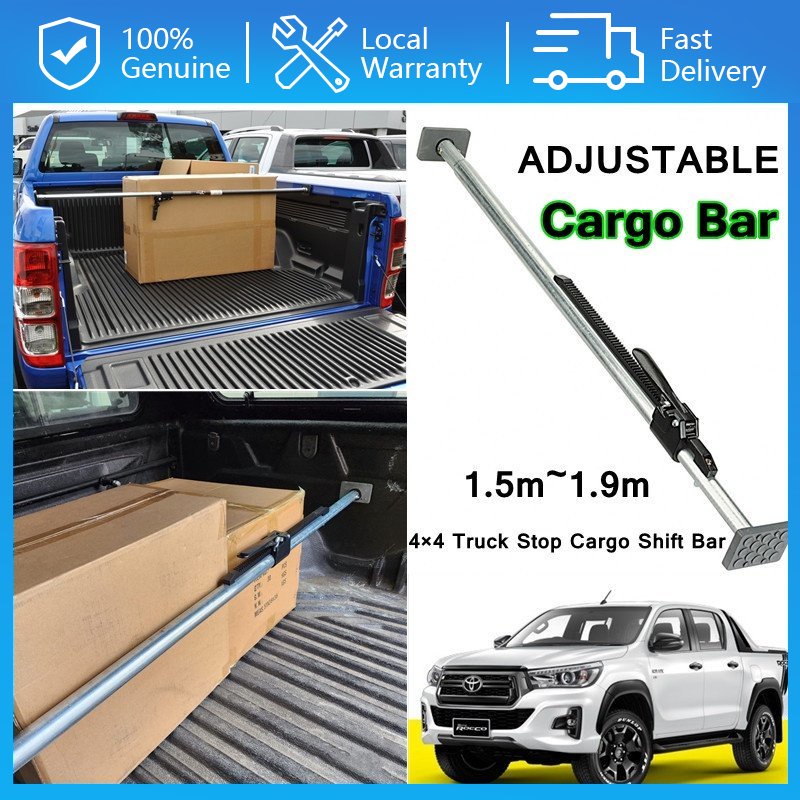 Adjustable Ratcheting Cargo Truck Bar 1500mm - 1900mm 4x4 Truck Bed ...