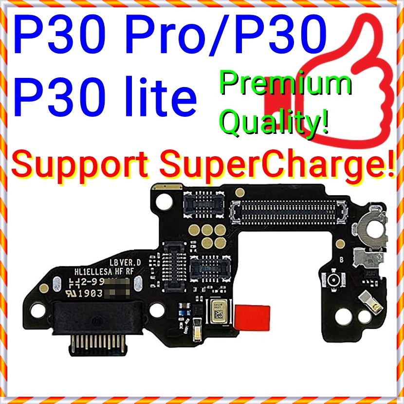 (40W SuperCharge) NEW ORI Charging Port Board MIC Ribbon for HUAWEl P30 Pro /P30 lite / VOG-L29 ...