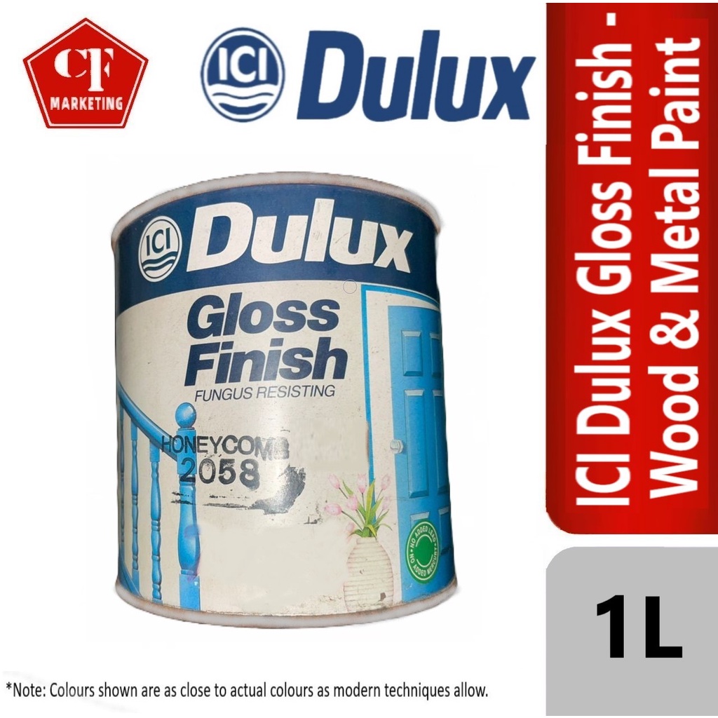 ICI Dulux Gloss Finish -Wood & Metal Paint -1L | Shopee Malaysia