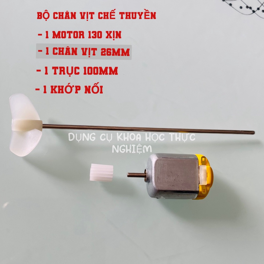 130 motor set, 3V voltage, 100mm shaft, 26mm plastic propeller DIY to ...