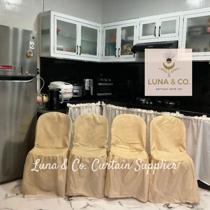 Standard Size Monoblock Chair Cover ( Plain MOCHA ) | Shopee Malaysia