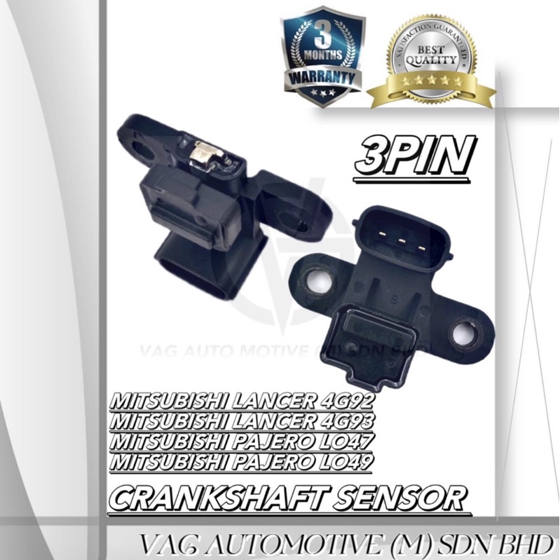 MITSUBISHI LANCER 4G92/4G93,PAJERO LO49/LO47 (3PIN)CRANKSHAFT SENSOR ...