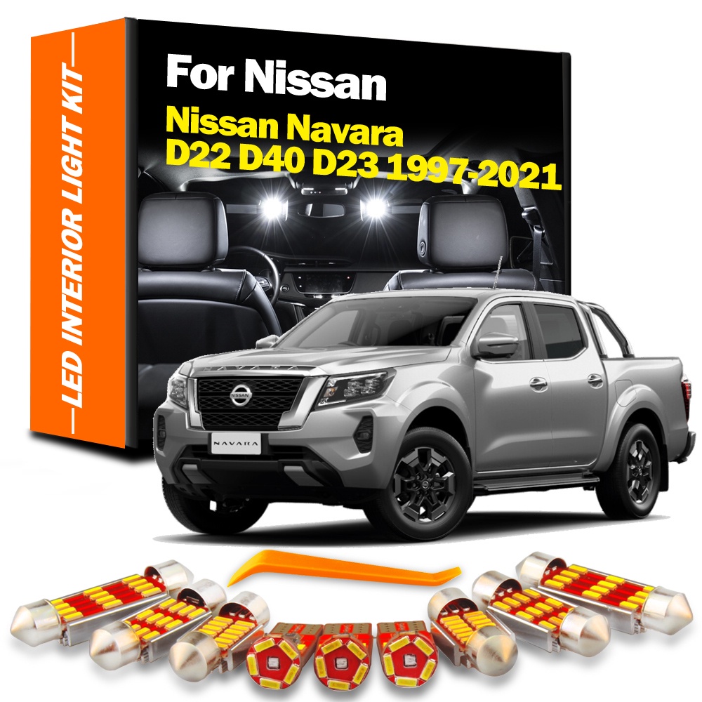 Interior LED For Nissan Navara D22 D40 D23 1997-2016 2017 2018 2019 ...
