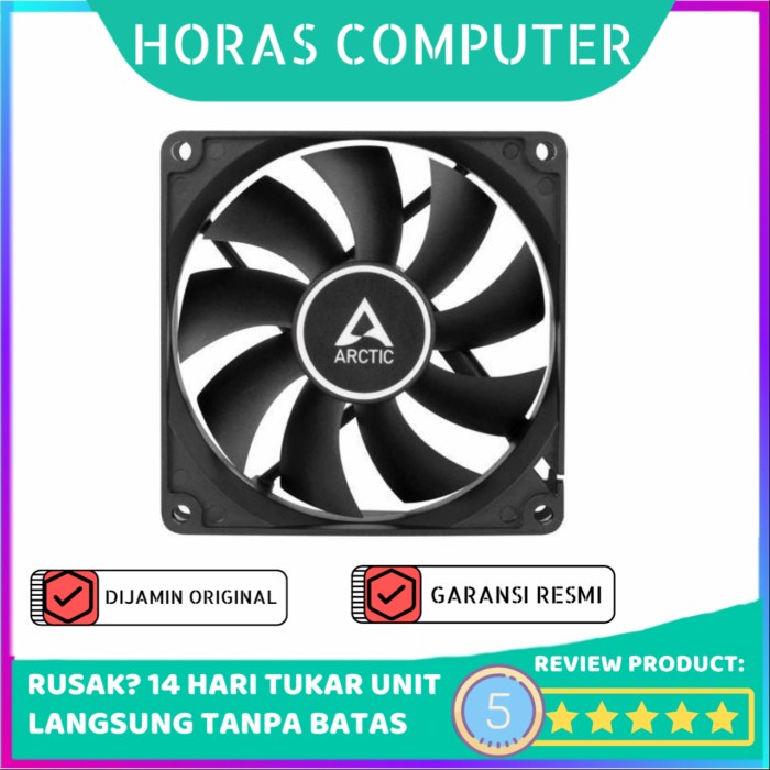 Fan Case Arctic F9 CO Black 90MM Standard Low Noise PWM Quiet 1pack ...