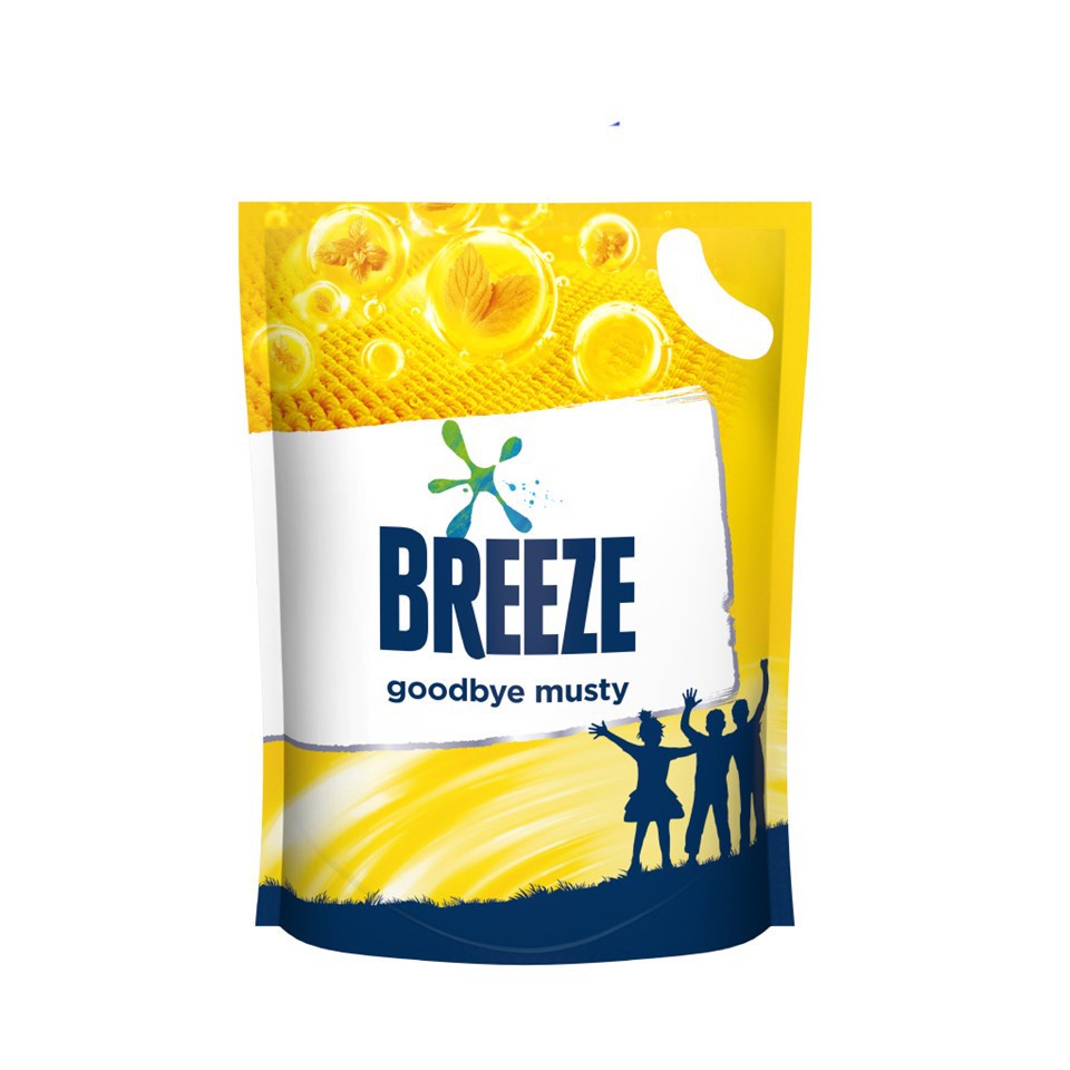 Breeze Detergent Liquid Indoor Drying Goodbye Musty Refill Pack 1.8kg ...