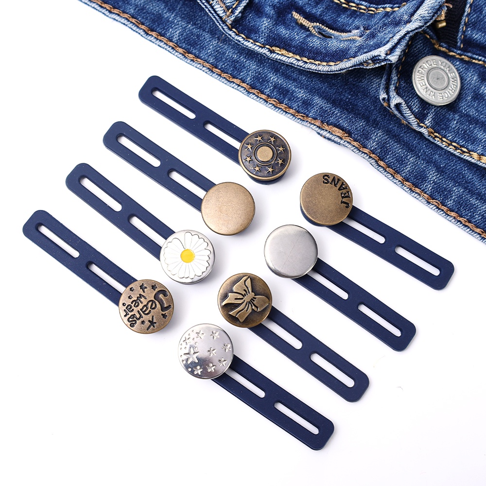 1 Pc Magic Metal Button Extender For Pants Jeans Free Sewing Adjustable ...