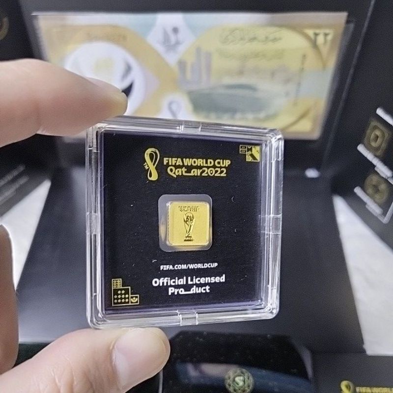 FIFA WORLD CUP Qatar 2022 1g Gold Bullion Bar (Au999.9) FULL SET + 22 ...