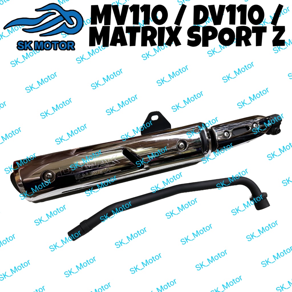 Demak DV110 DV / MV110 MV / MATRIX SPORT Z Exhaust Pipe Muffler Ekzos Ezos | Shopee Malaysia