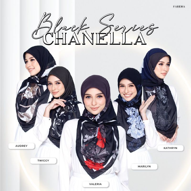 NEW RELEASE FAREHA | Chanella Black Series (Material Cotton) | Shopee ...