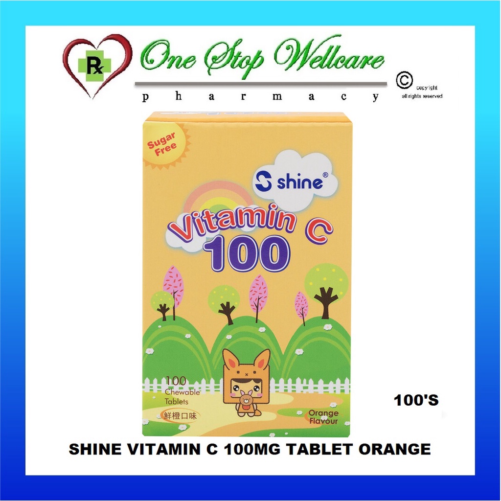 SHINE VITAMIN C 100MG TABLET 100'S (PERISA OREN) / SHINE VITAMIN C ...
