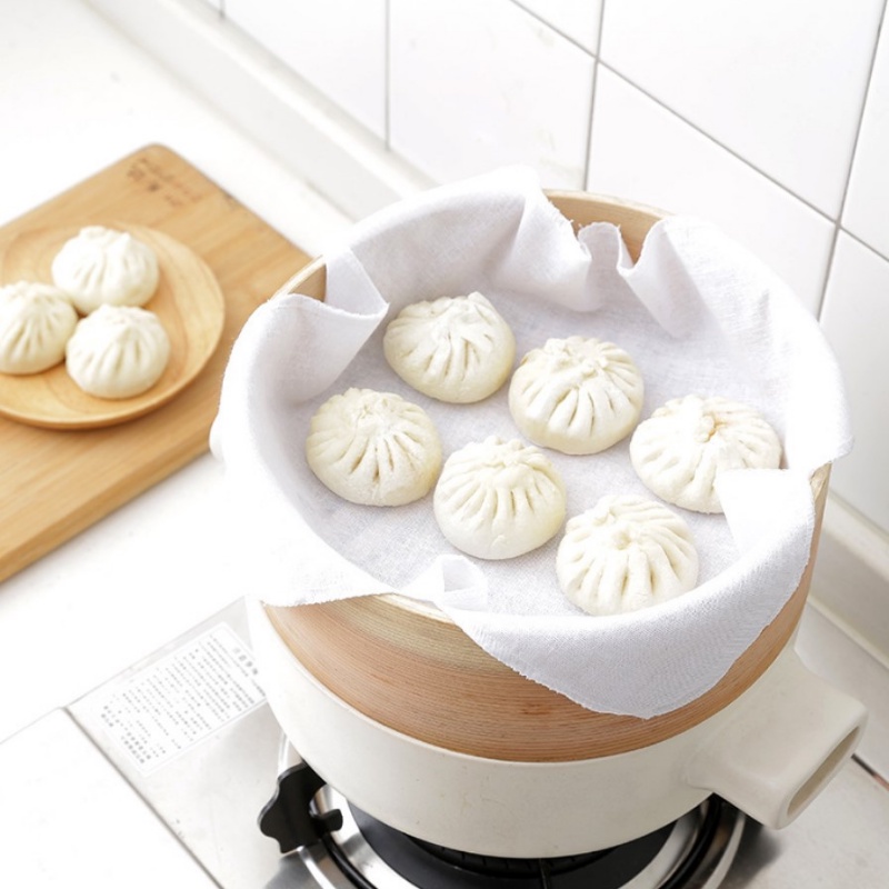 Cotton Fabric Steamer Cloth Steamed Stuffed Bun Gauze Kitchen Supplies ...
