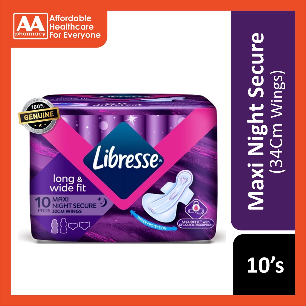 Libresse Wb Maxi Night Extra Long 32cm Wings (10's) | Shopee Malaysia