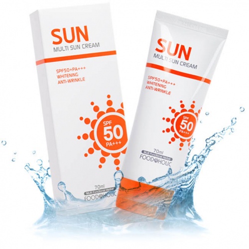 ABBY FOODAHOLIC Sunscreen Multi sun cream SPF 50+ PA +++ (70ml ...