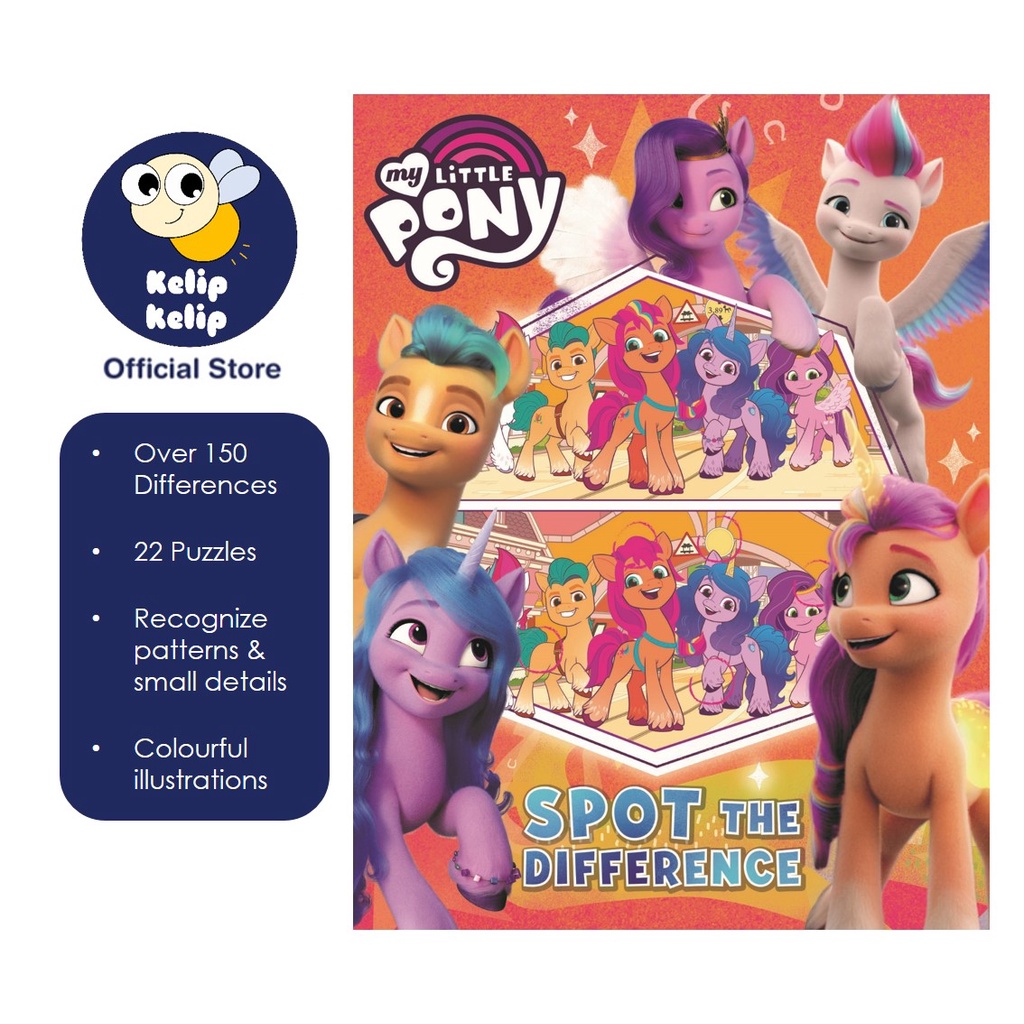 My Little Pony Activity Book For Kids Spot the Difference with 150 ...