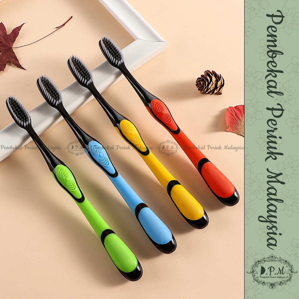 Bamboo Charcoal Toothbrush / Berus Gigi Arang Buluh (READY STOCK ...