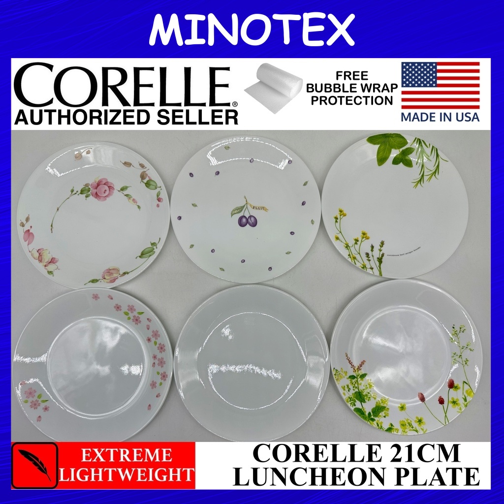 Corelle Loose 21cm Luncheon Plate (Country Rose / Sakura / Provence ...